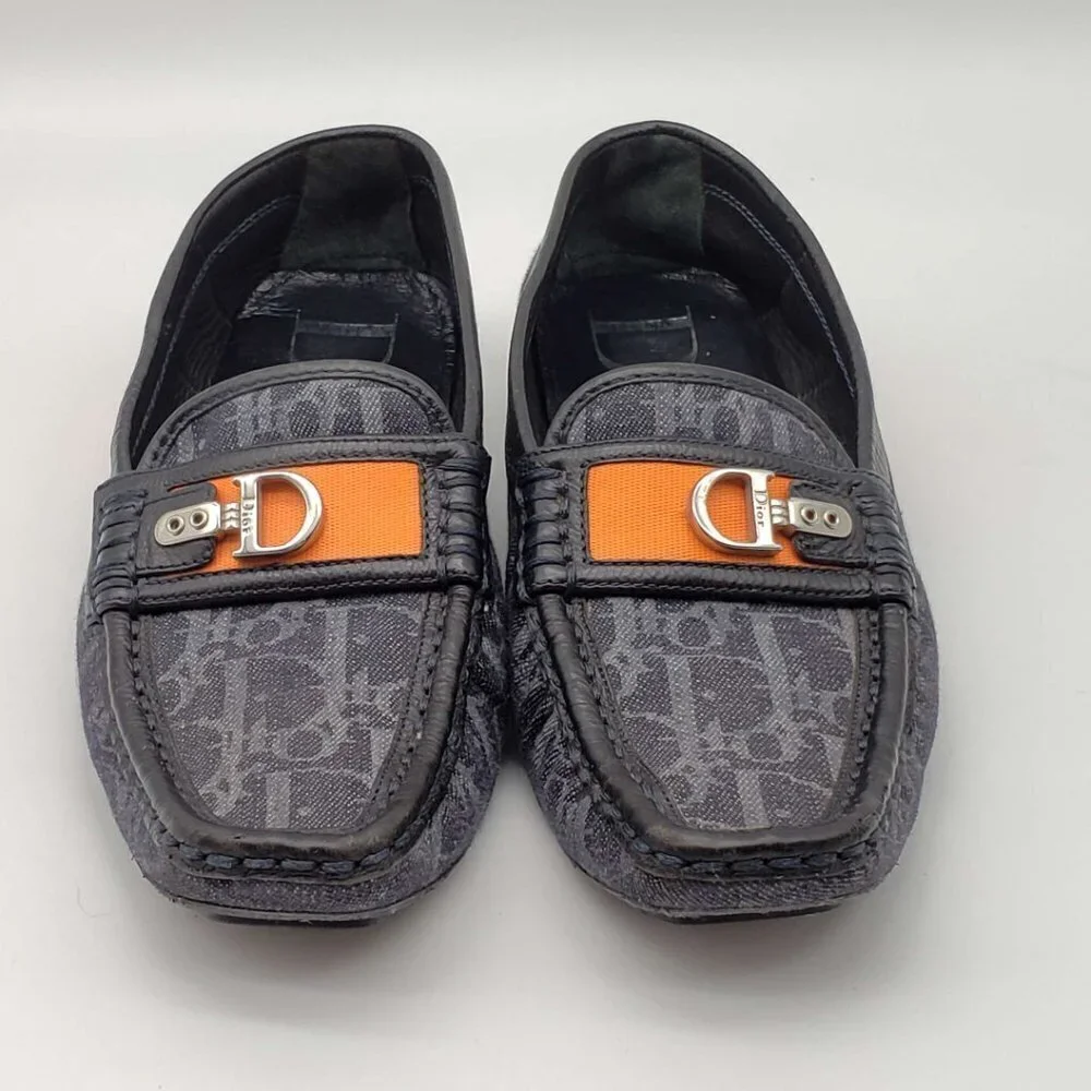 Dior | Shoes | Authentic Dior Oblique Canvas Loafers Men Slip On Shoes ...